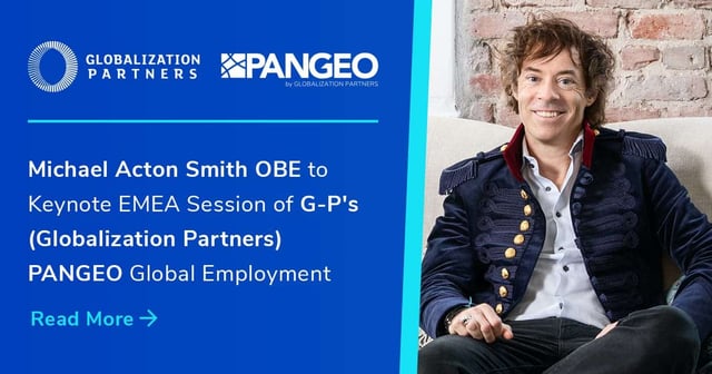 Michael Acton Smith 向Globalization PartnersPANGEO 發表主題演講 |G-P